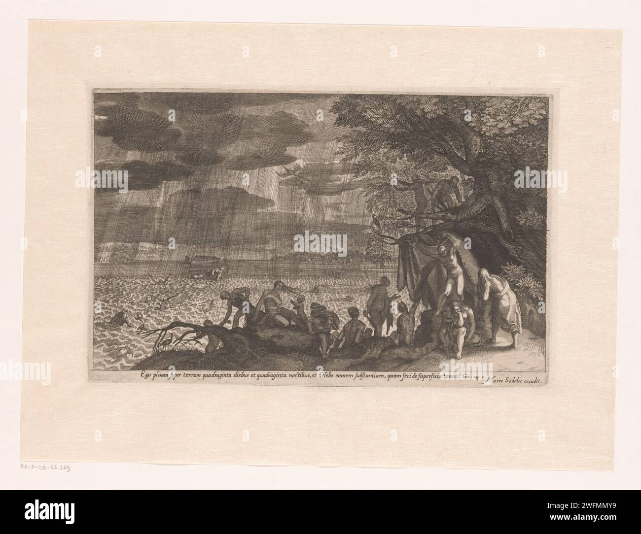 Flood, Isaac Major, 1586 - 1630 print The flood floods the country ...