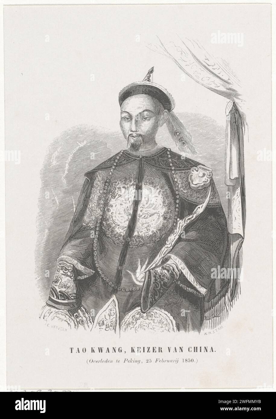 Portrait of Daoguang, Emperor of China, Willem Hendrik Stam, After ...