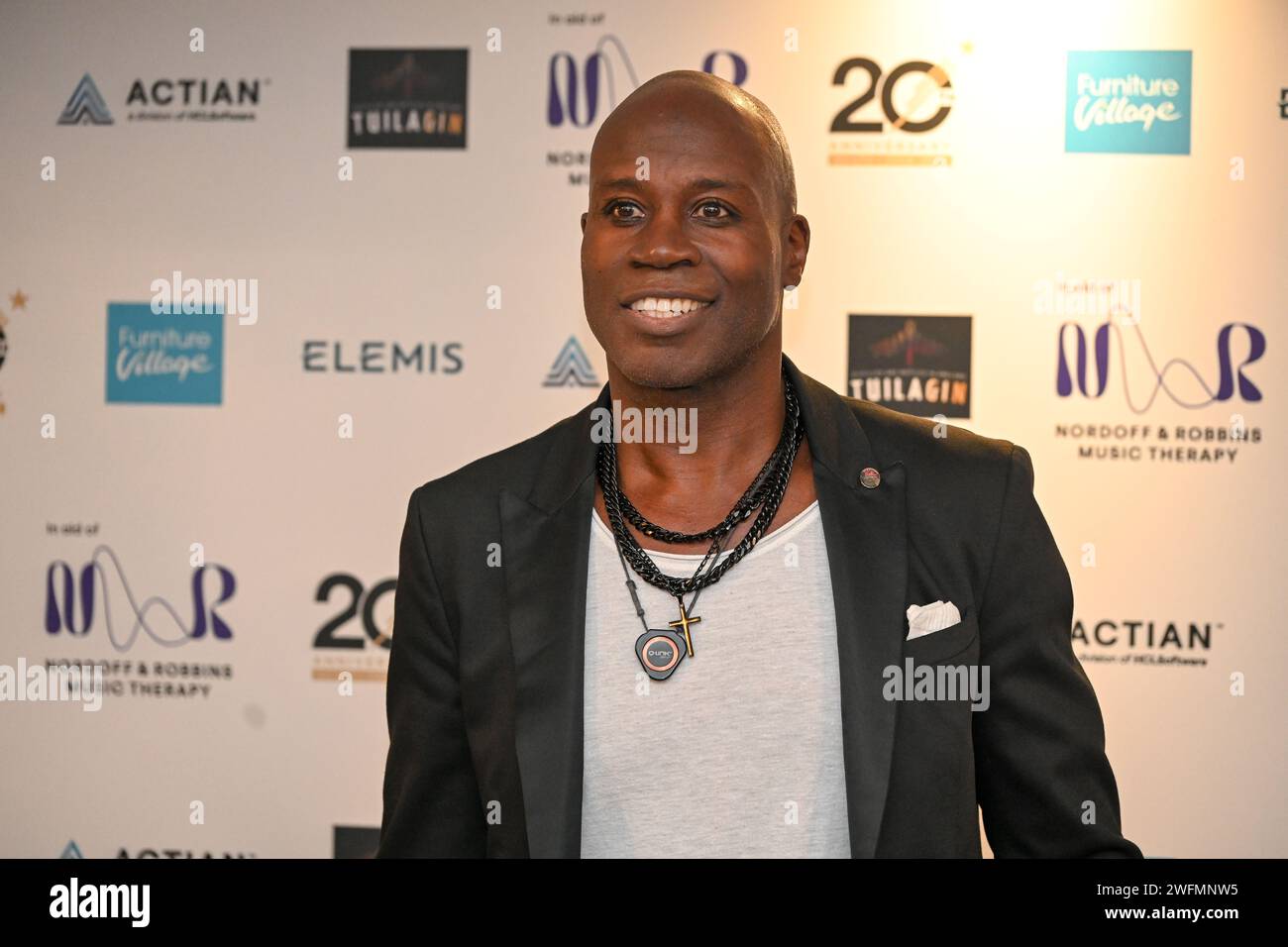 London, UK, 31 January 2024. Martin Offiah attends the Nordoff and ...