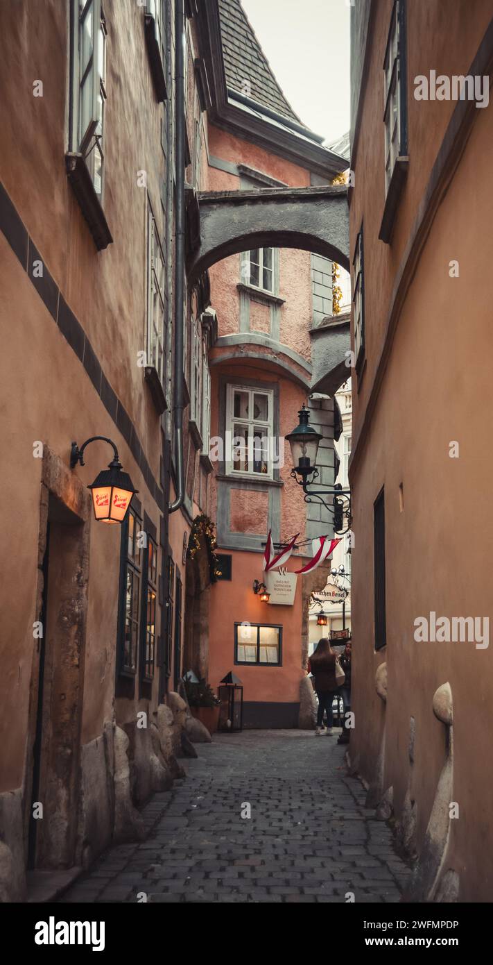 Griechengasse - one of the small streets just behind Schwedenplatz in ...