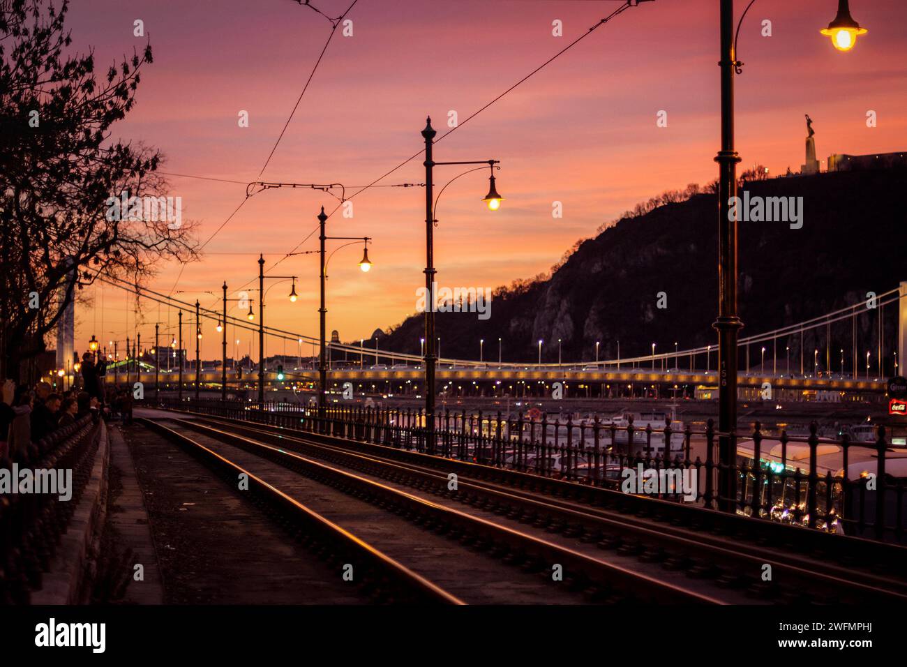 View from Jane Haining rakpart street at the montaneous rigth bank of ...