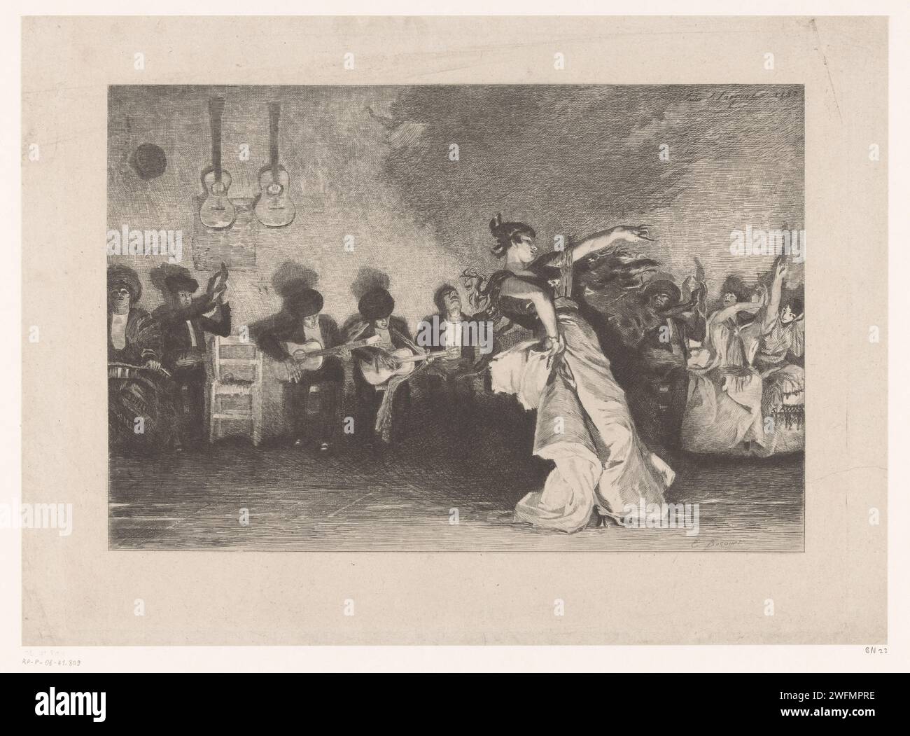 El Jaleo, Een Roma in, Etienne Gabriel Bocourt, After John Singer ...