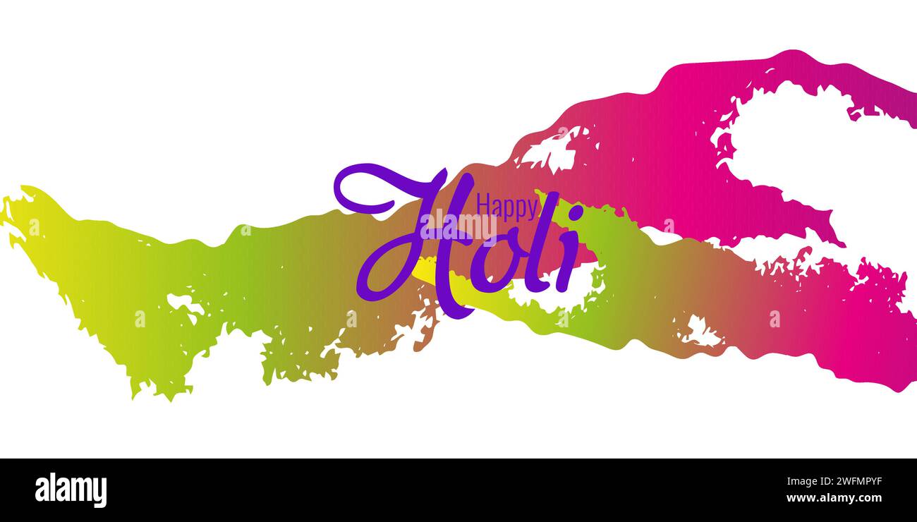 Holi festival happy India carnival of colors. Ancient traditional ...