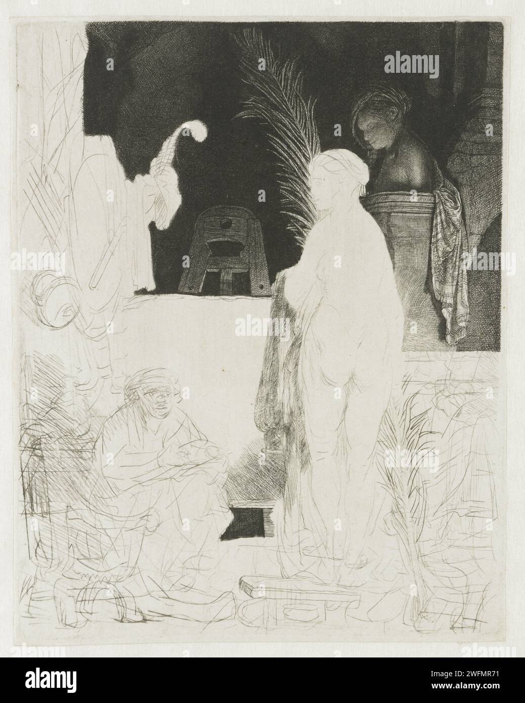 Rembrandt van rijn artist drawing hi-res stock photography and images ...