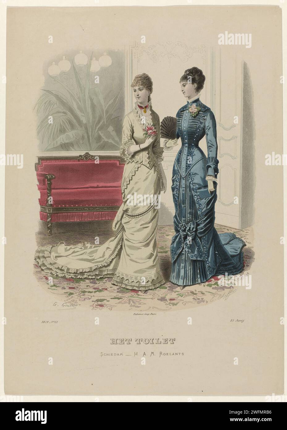 The toilet, June 15, 1879, No. 12, E. Cheffer, After Guido Gonin, 1879 ...