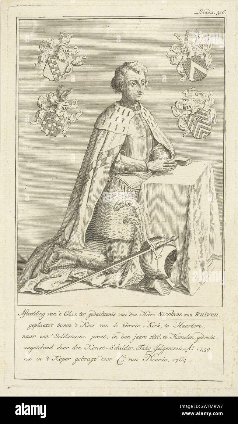 Portrait of Claes van Ruyven, Cornelis van Noorde, After Unknown, After ...