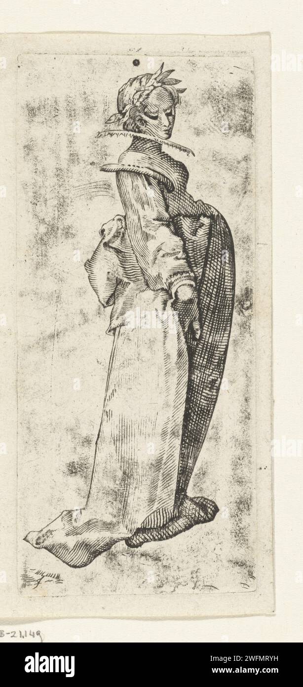 Woman with Lauwerkrans, Anonymous, After Jacques Callot, 1600 - 1699 ...