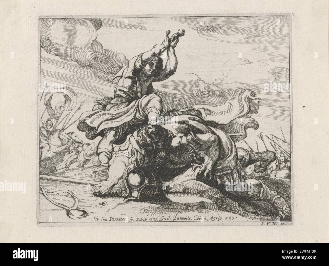 David beheads Goliath, Willem Panneels, After Peter Paul Rubens, 1630 ...