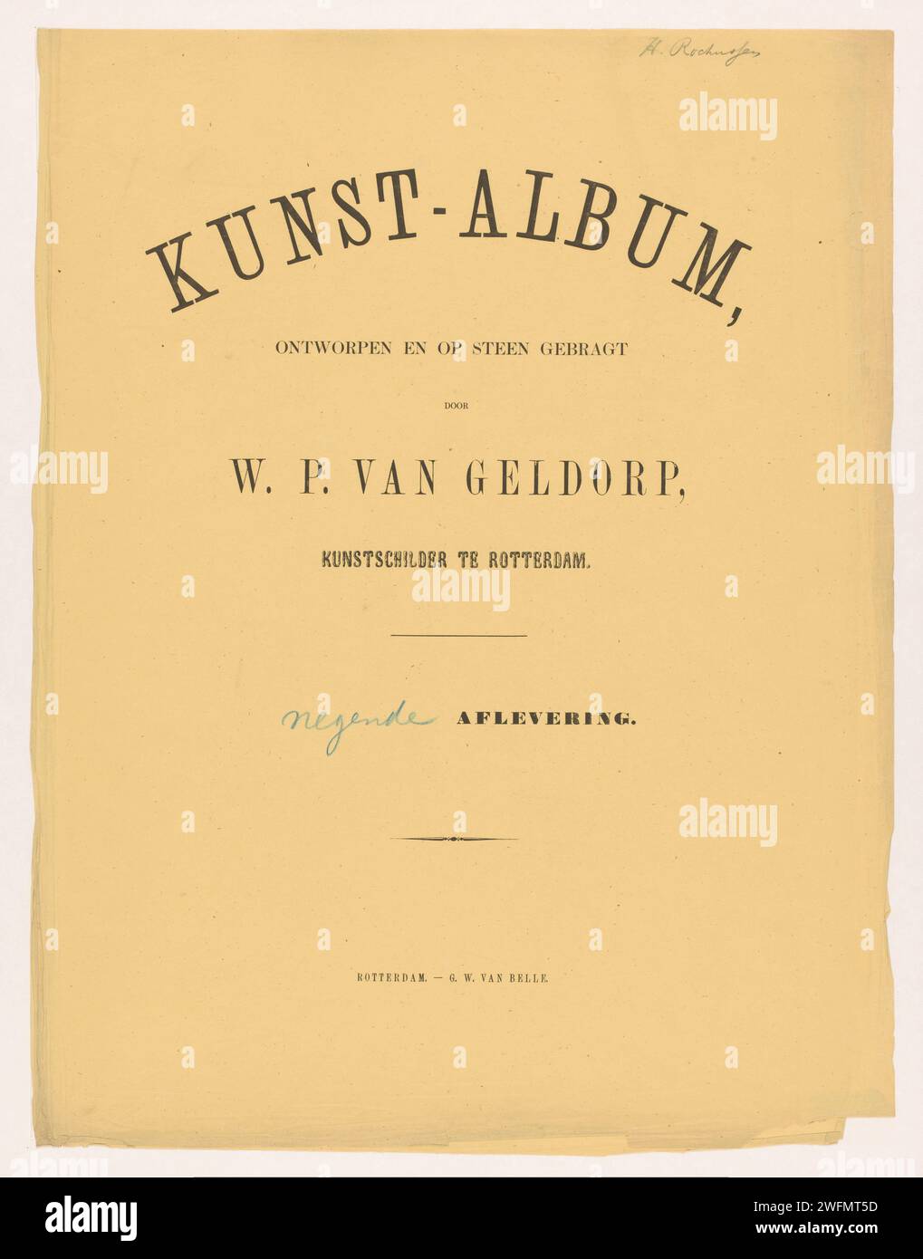 Cover for: art album by W. P. van Geldorp, Wilhelmus Petrus van Geldorp ...