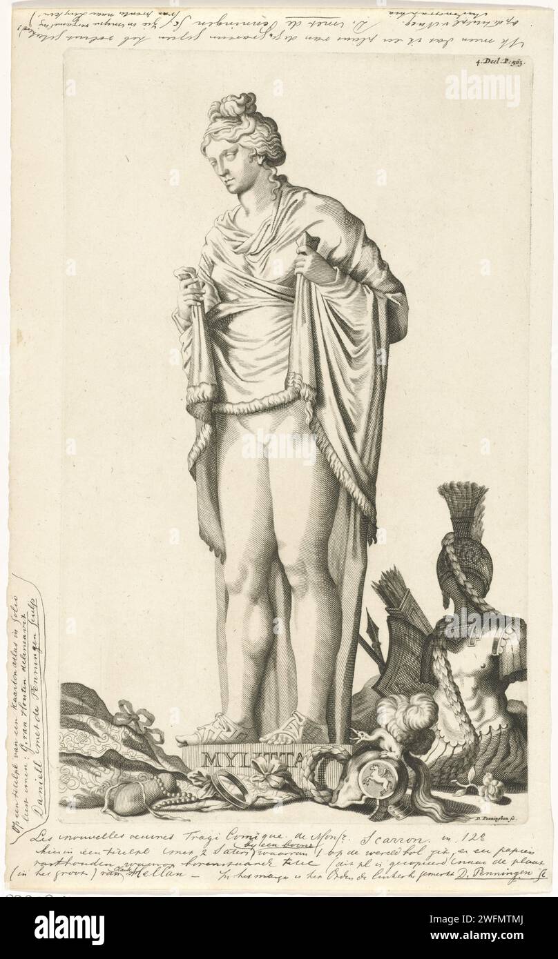 Statue of Mylitta, Daniël with the tokens, 1690 print Statue of Mylitta, the Assyrian goddess of ...