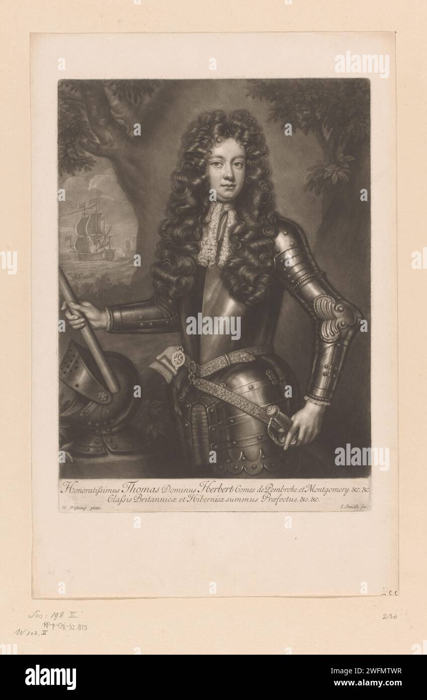 Portrait of Thomas Herbert, John Smith (print maker/ publisher), after ...