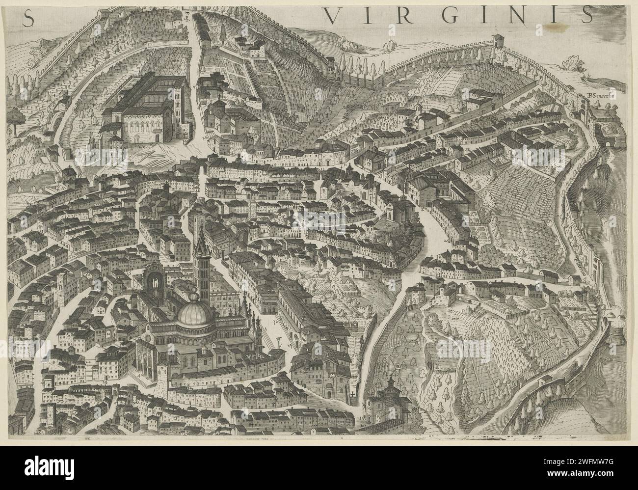 Map of siena hi-res stock photography and images - Alamy