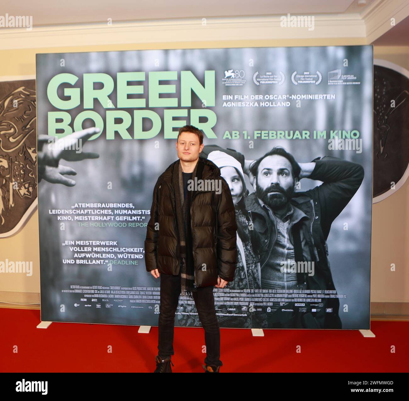 Berlin, Germany. 30th Jan, 2024. Berlin: Premiere "Green Border" in the ...