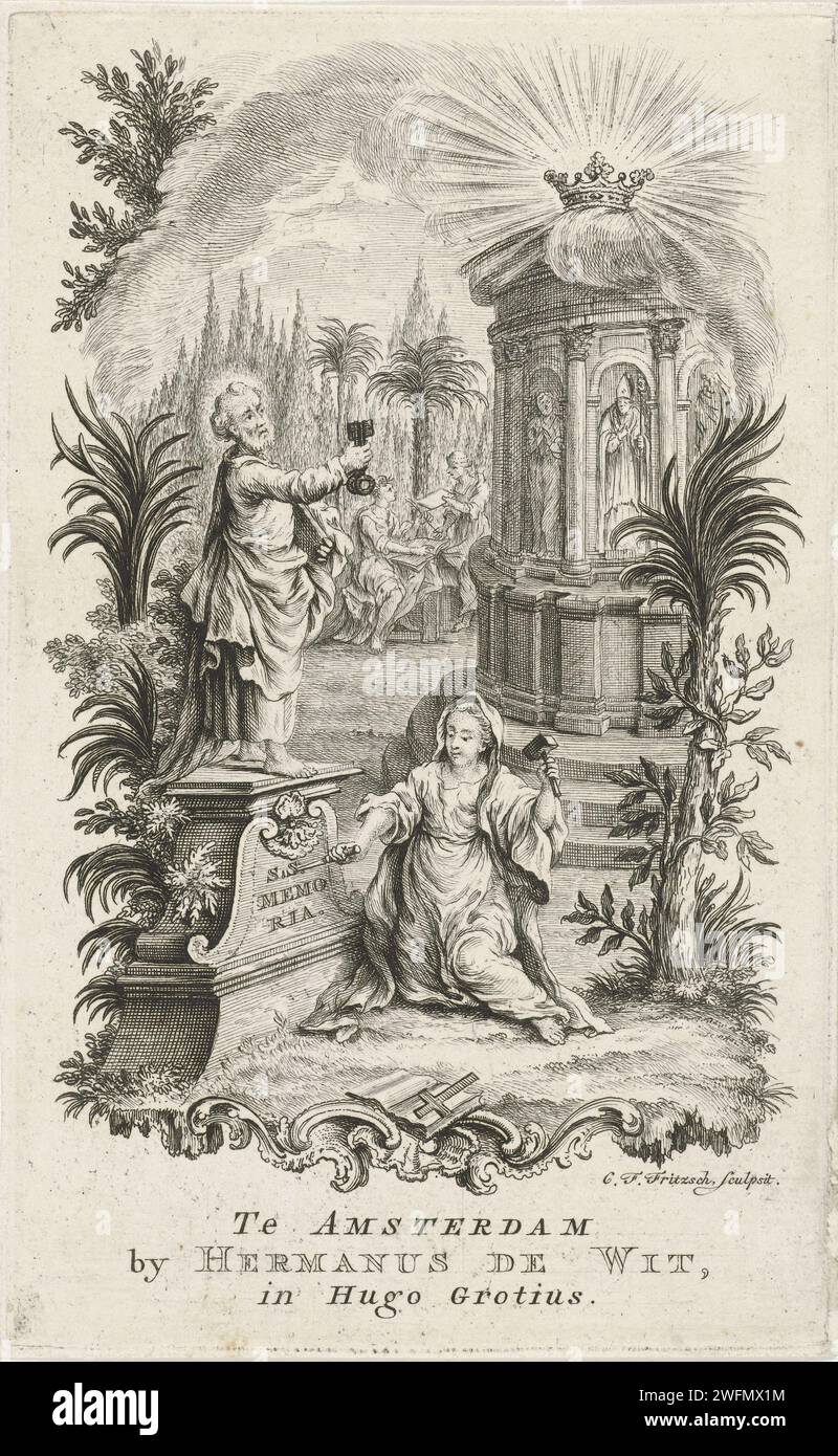 Peter with the key to the Kingdom of Hemelen, Christian Friedrich ...