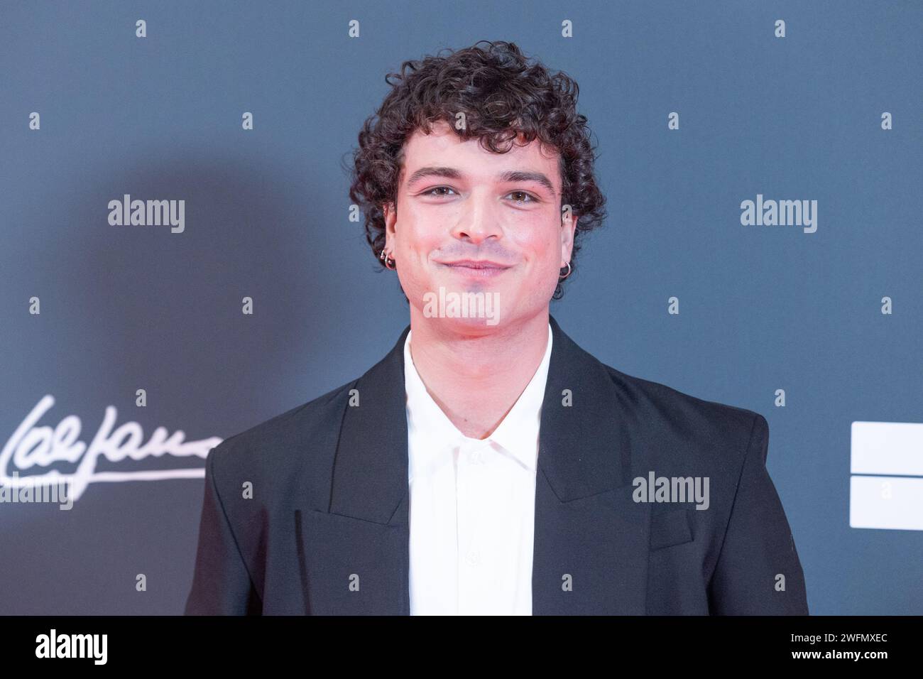 Rome, Italy. 31st Jan, 2024. Actor Leo Gassmann attends the red carpet ...