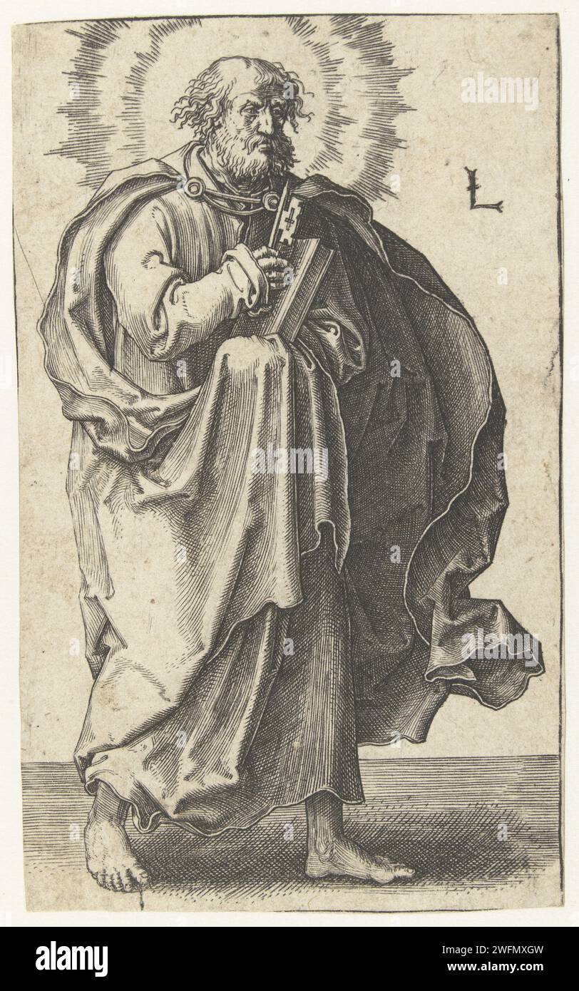 The Apostle Petrus, Lucas van Leyden, 1508 - 1510 print Low Countries ...
