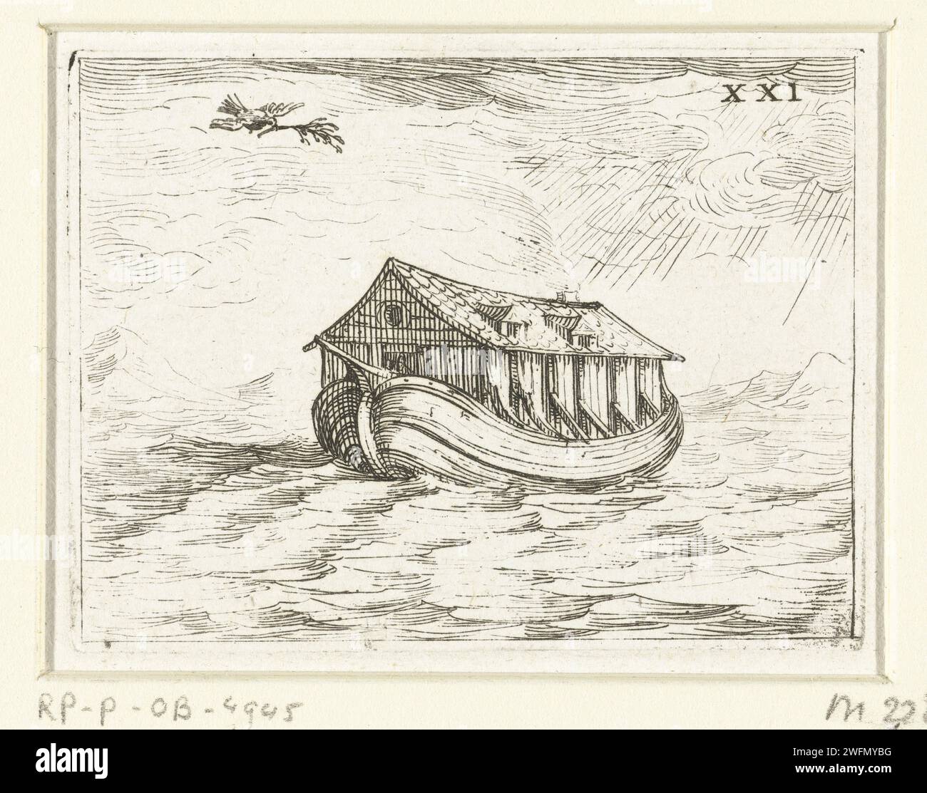 The Ark of Noah, Jacques Callot, 1646 print Presentation of Noah's Ark ...