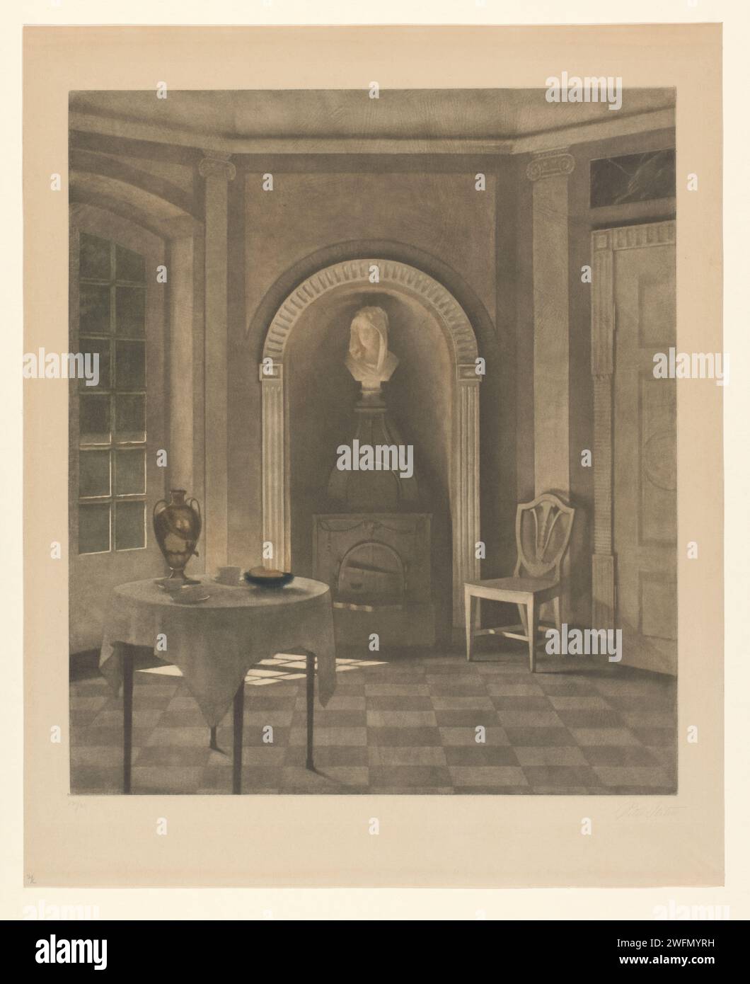 Interior of a home, Peter Vilhelm Ilsted, 1871 - 1933 print Denmark ...