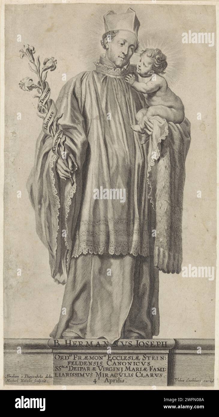 Saint Hermanus Josephus, Michel Natalis, After Abraham van Diepenbeeck ...