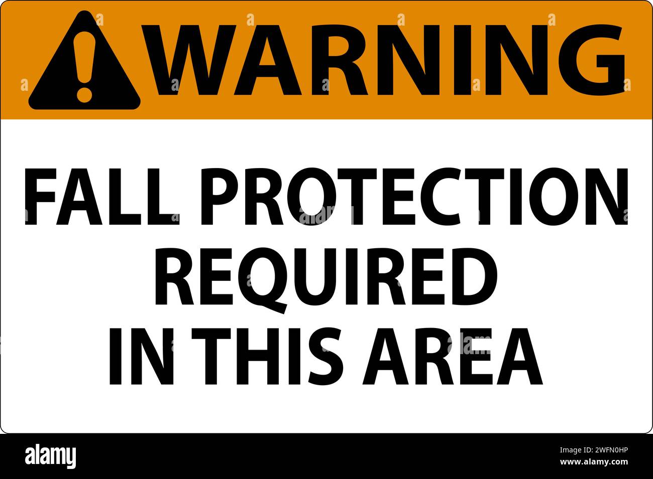 Fall Protection Required Sign