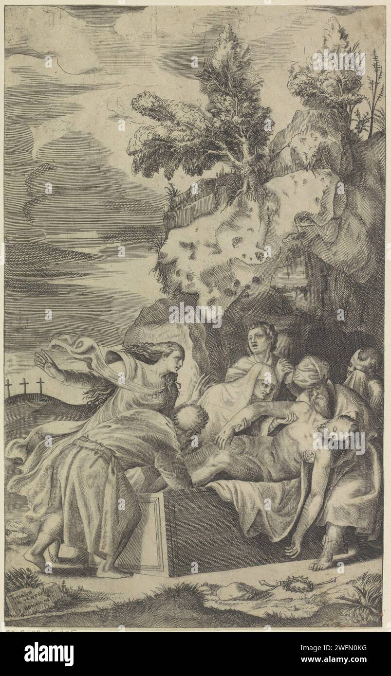 Engraving by giulio bonasone after titian hi-res stock photography and ...