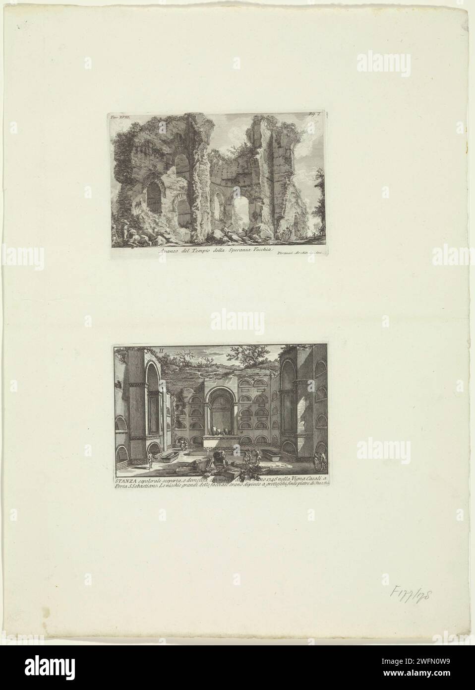 Remnants of a temple and tomb at Vigna Casali, Giovanni Battista ...