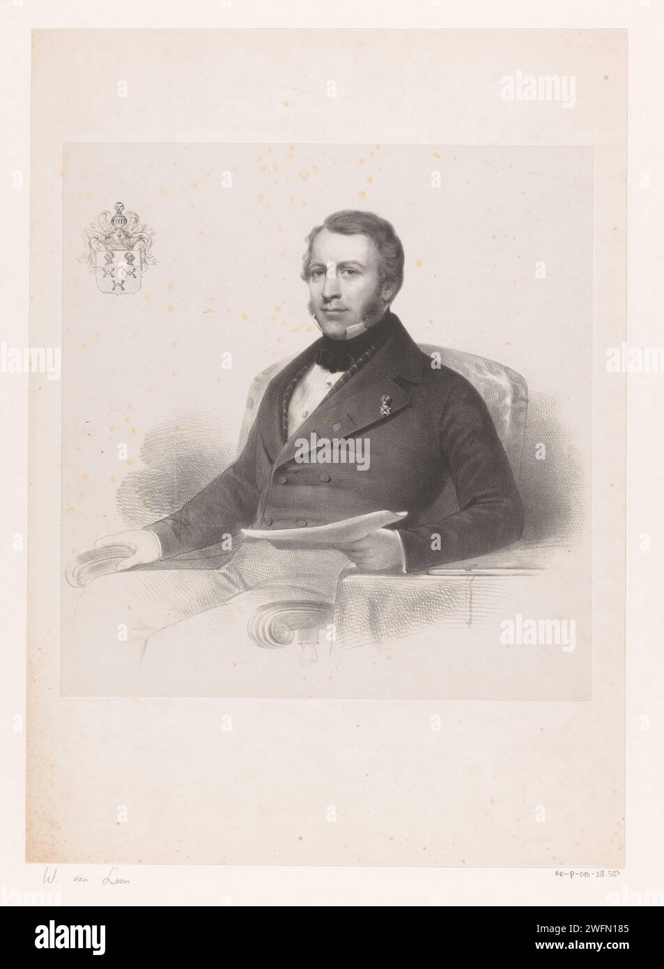 Portrait of Willem van Loon, Johan Hendrik Hoffmeister (attributed to ...