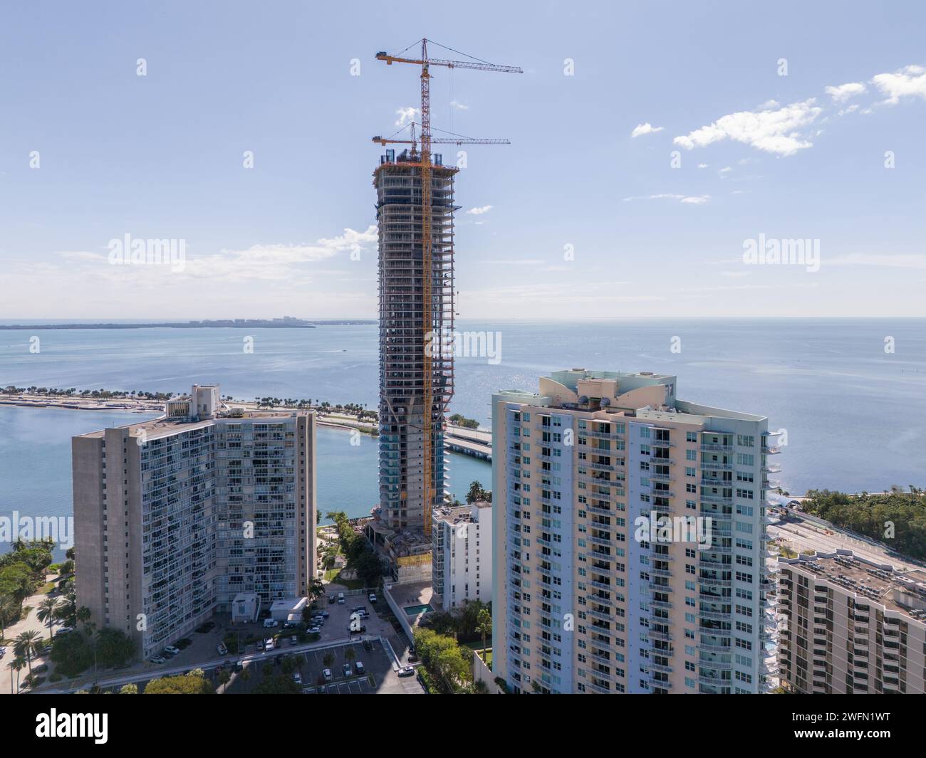 Aerial brickell key miami 2024 hi-res stock photography and images - Alamy