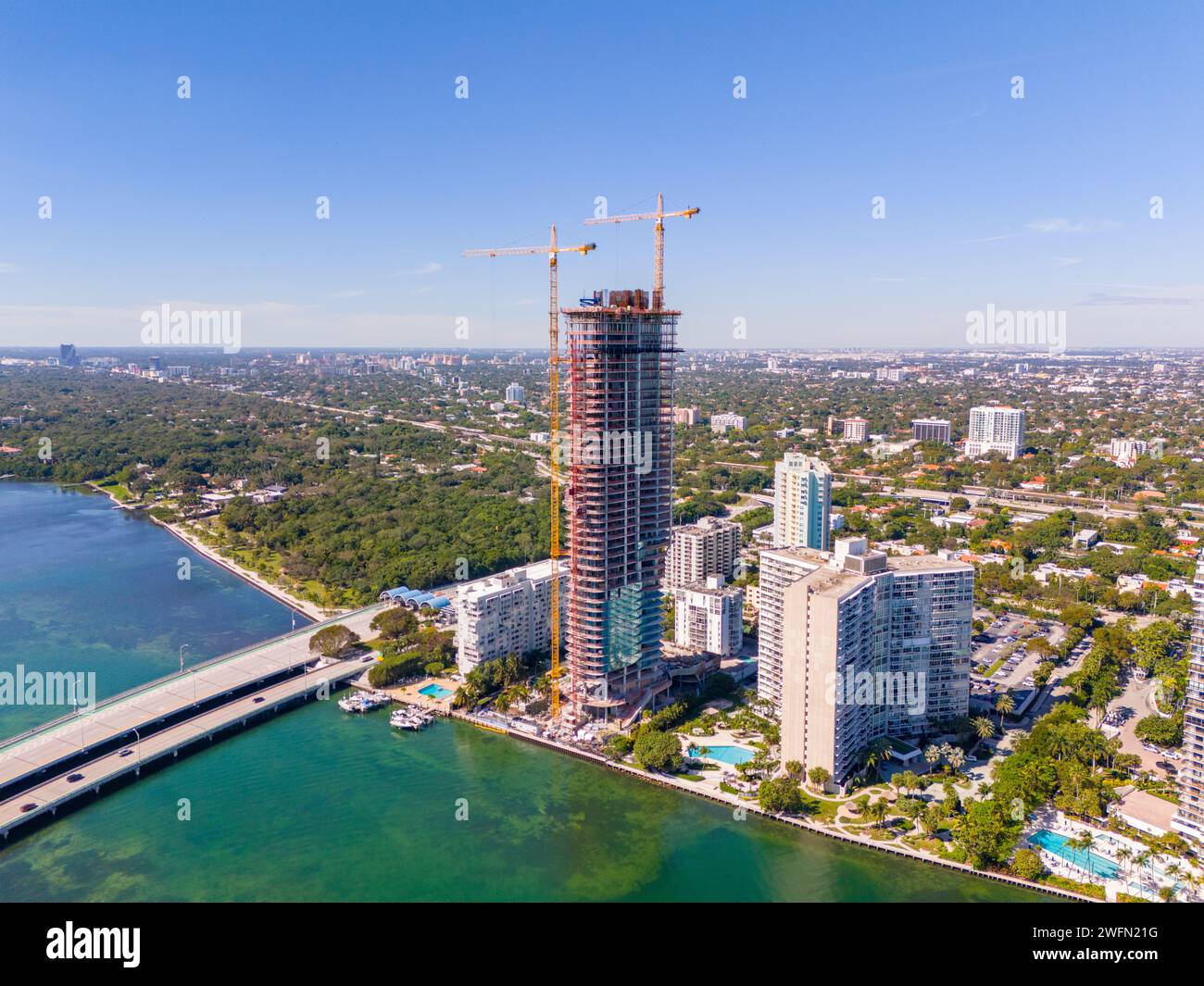 Aerial brickell key miami 2024 hi-res stock photography and images - Alamy