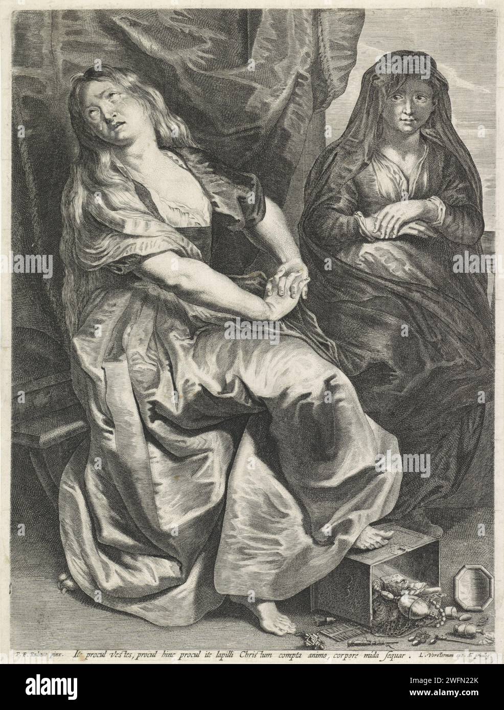 Maria Magdalena distances himself from earthly vanities, Lucas ...