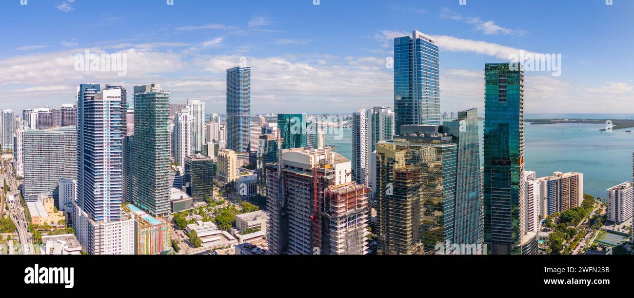 Aerial brickell miami 2024 hi-res stock photography and images - Alamy
