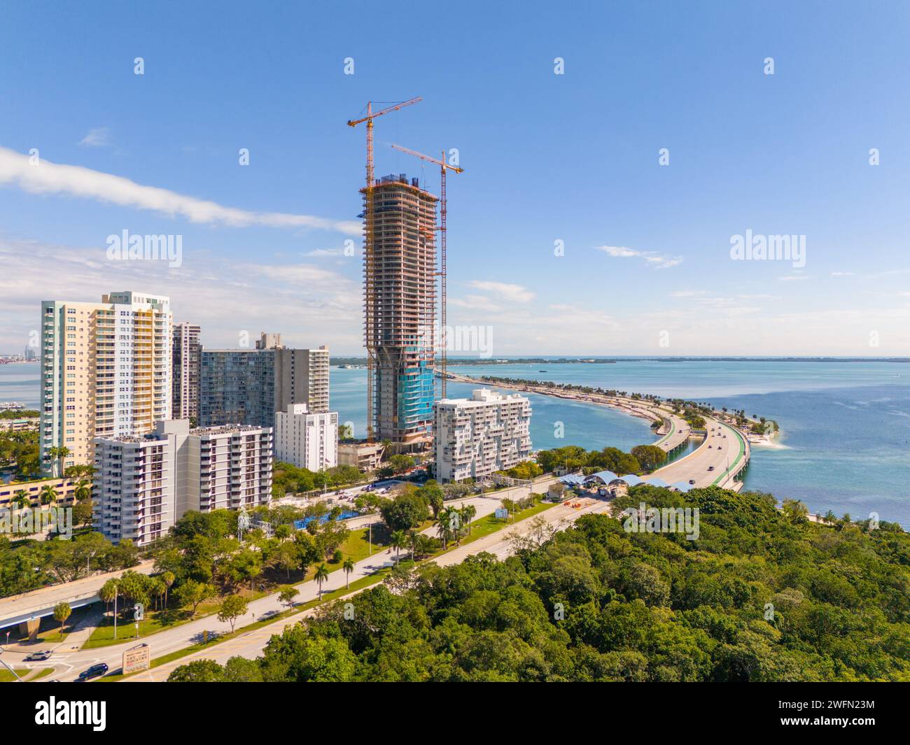 Aerial brickell miami 2024 hi-res stock photography and images - Alamy