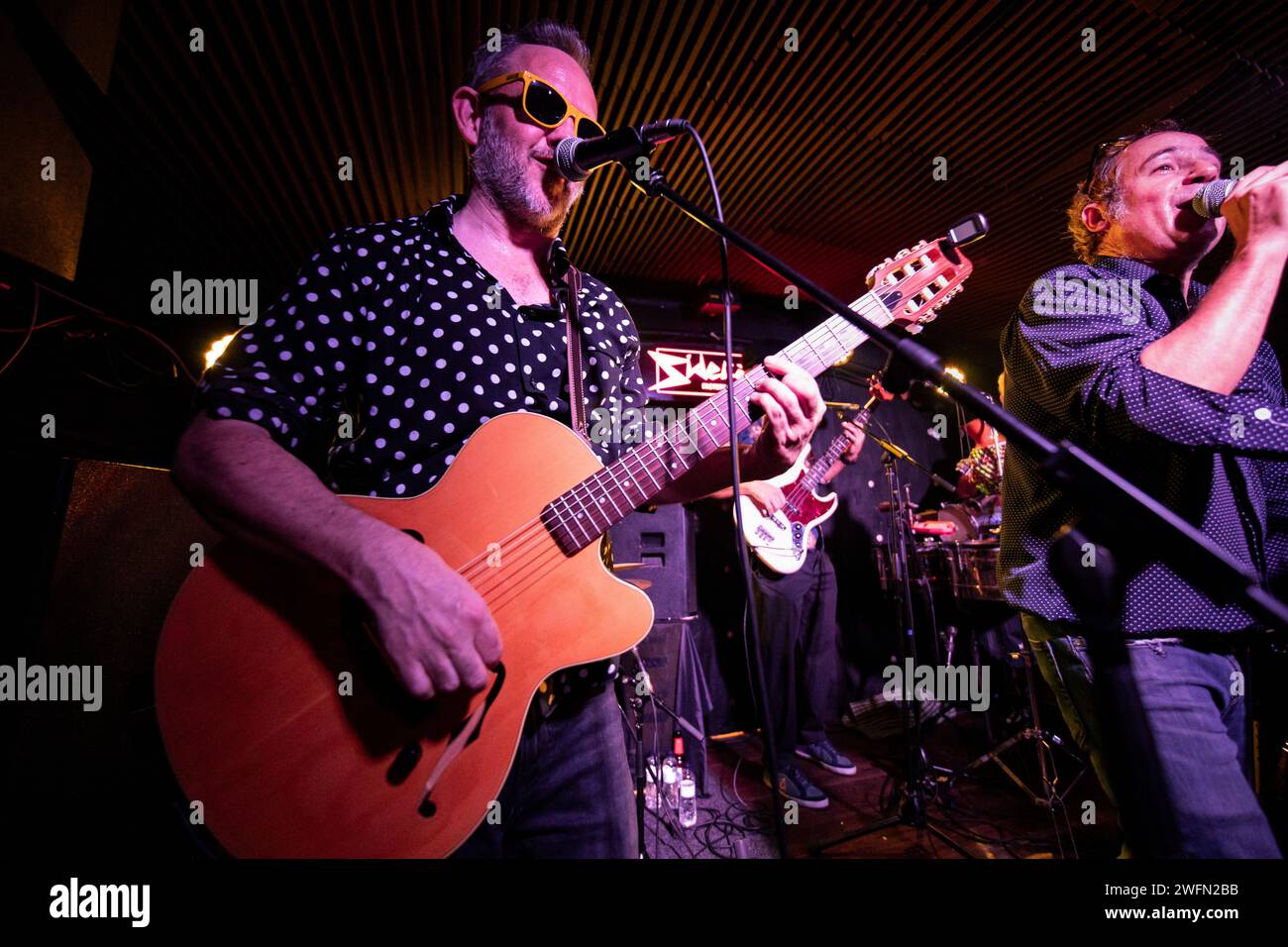 Barcelona, Spain. 2024.01.30. Azucarillo Kings perform on stage during ...