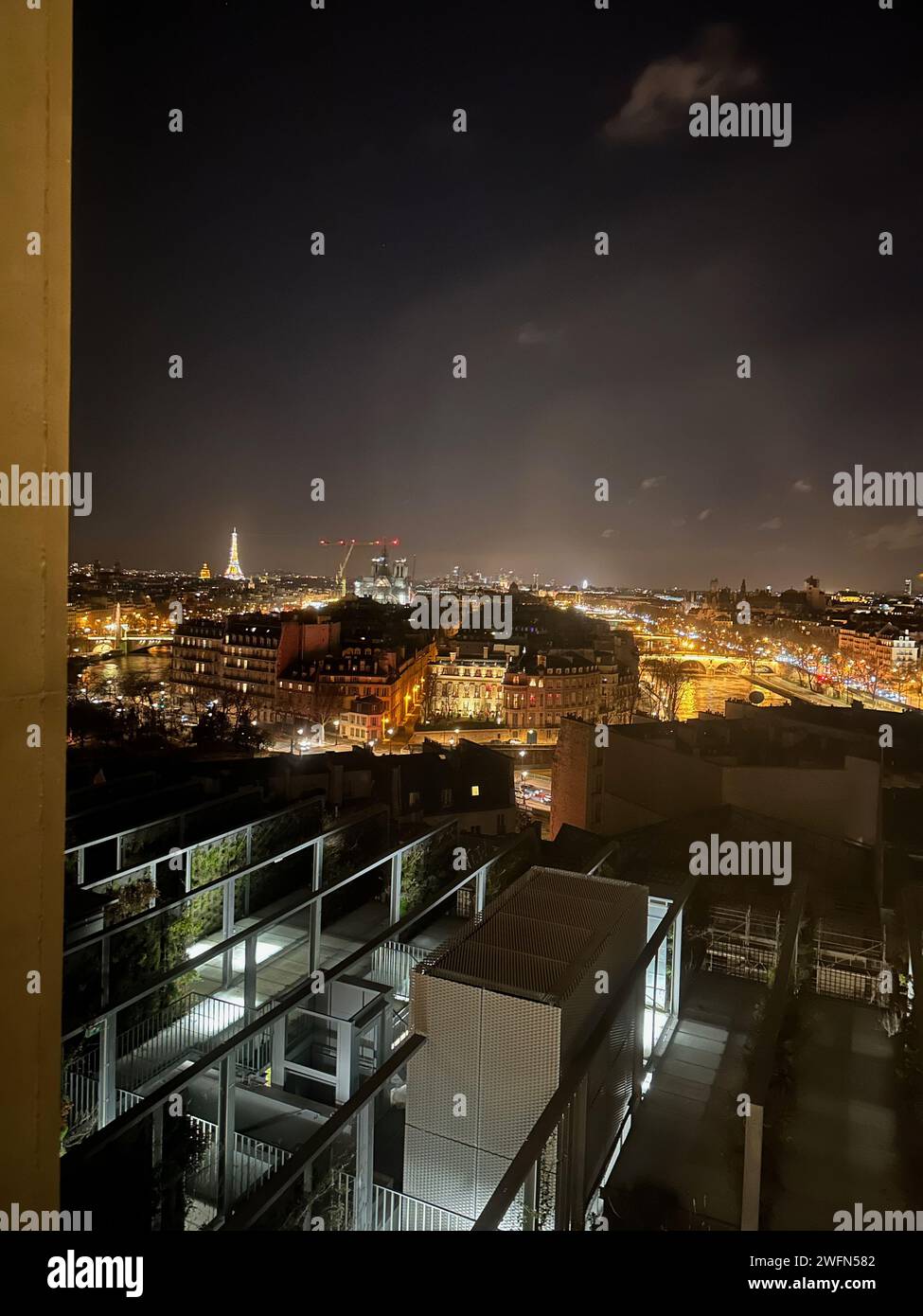 View from hotel window night hi-res stock photography and images - Alamy