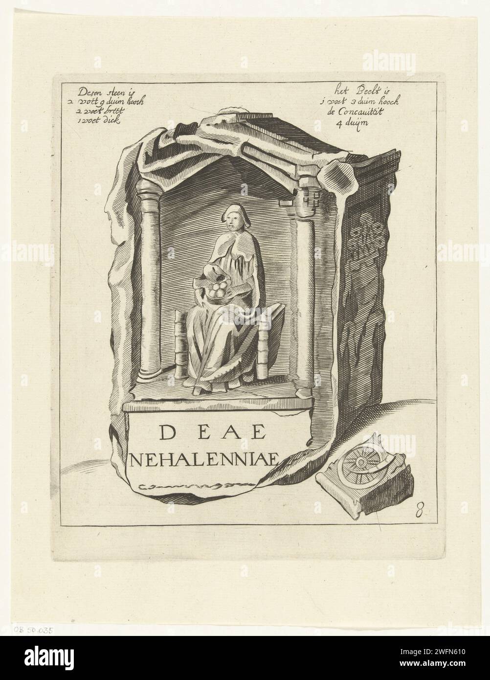 Nehalennia altar, Hendrick Danckerts, After Hendrik van Schuylenburgh ...