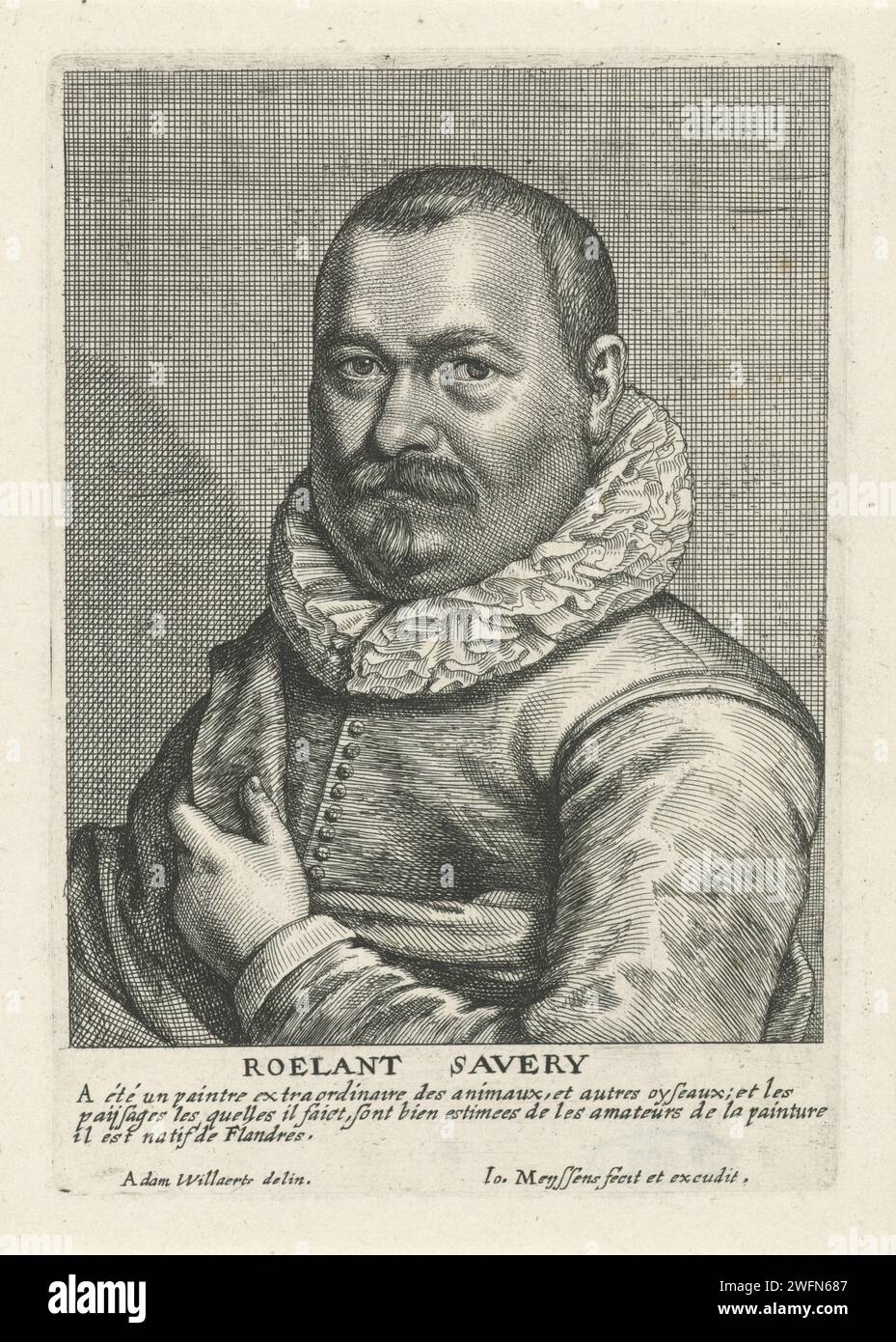 Portrait of Roelant Savery, Joannes Meyssens, After Adam Willaerts ...