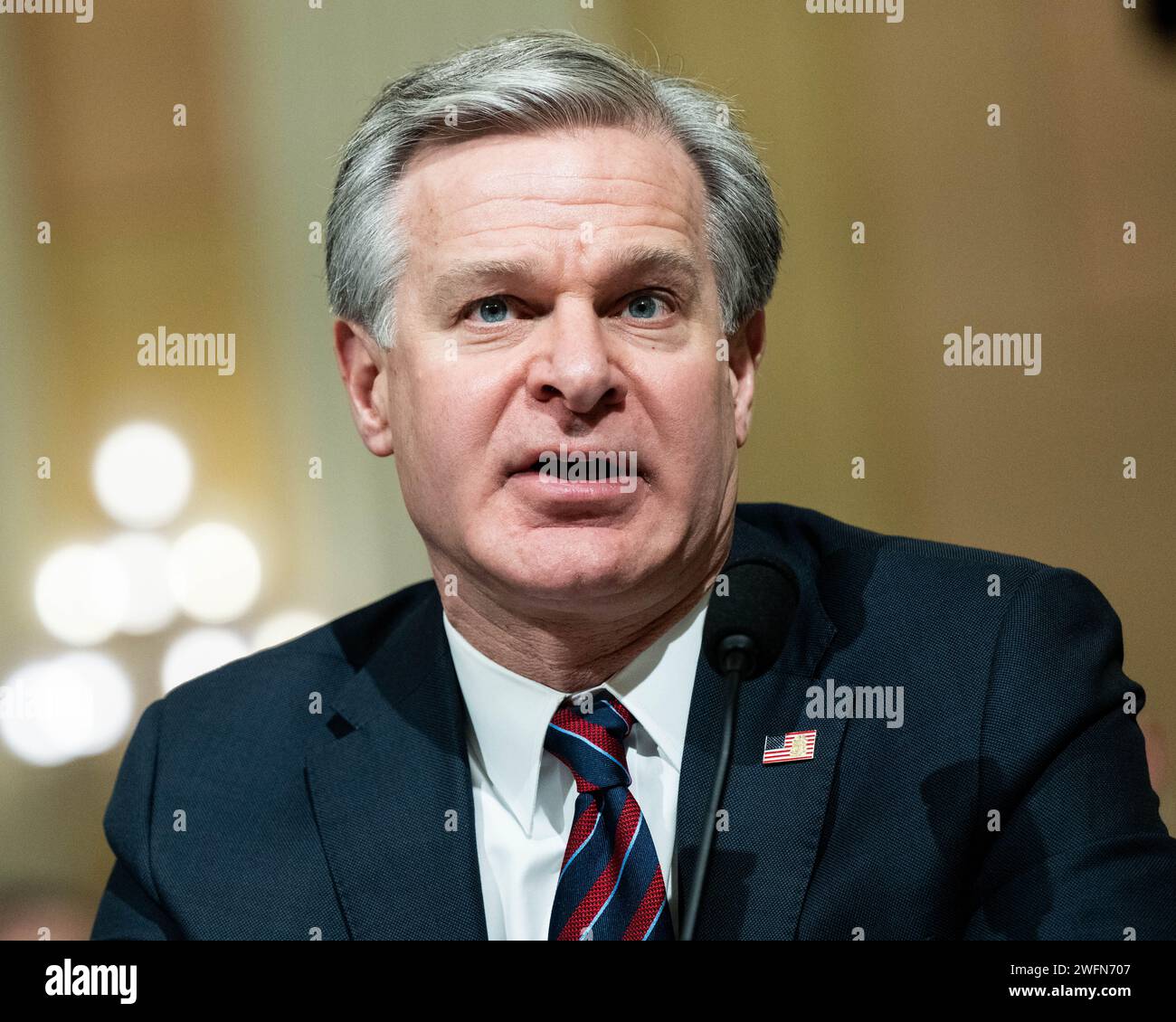 Washington, United States. 31st Jan, 2024. Christopher Wray, Director ...