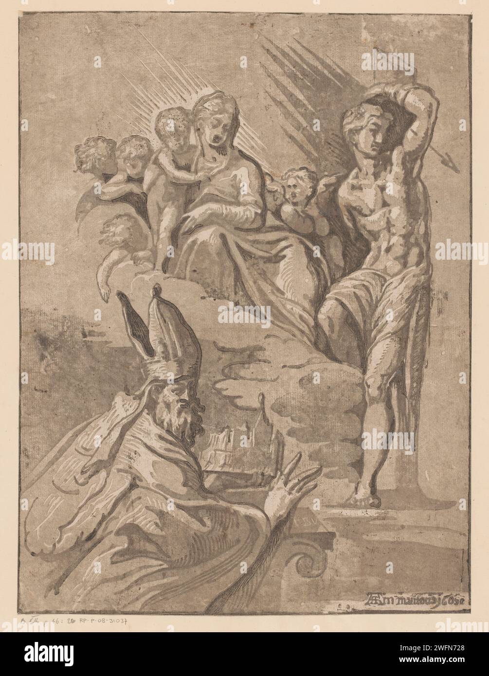 Mary with arrow and angels hi-res stock photography and images - Alamy