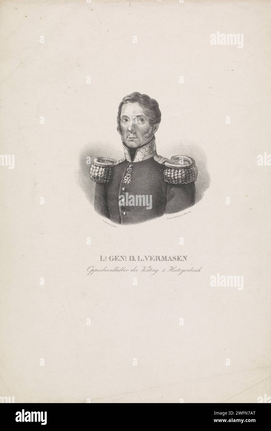 Portrait of Lieutenant General Dionisius Lambertus Vermasen, Carel ...