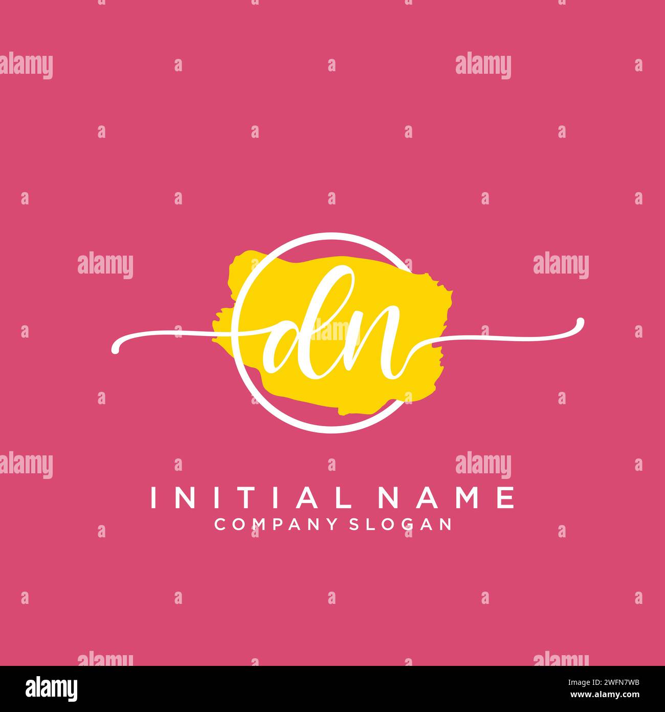 Dn modern logo Stock Vector Images - Alamy