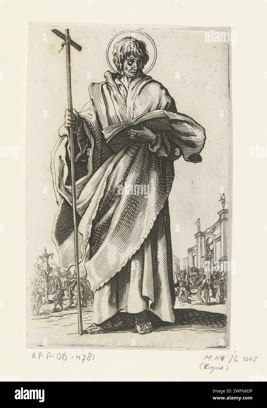 Apostel Filippus, Anonymous, after Jacques Callot, 1631 - 1699 print ...