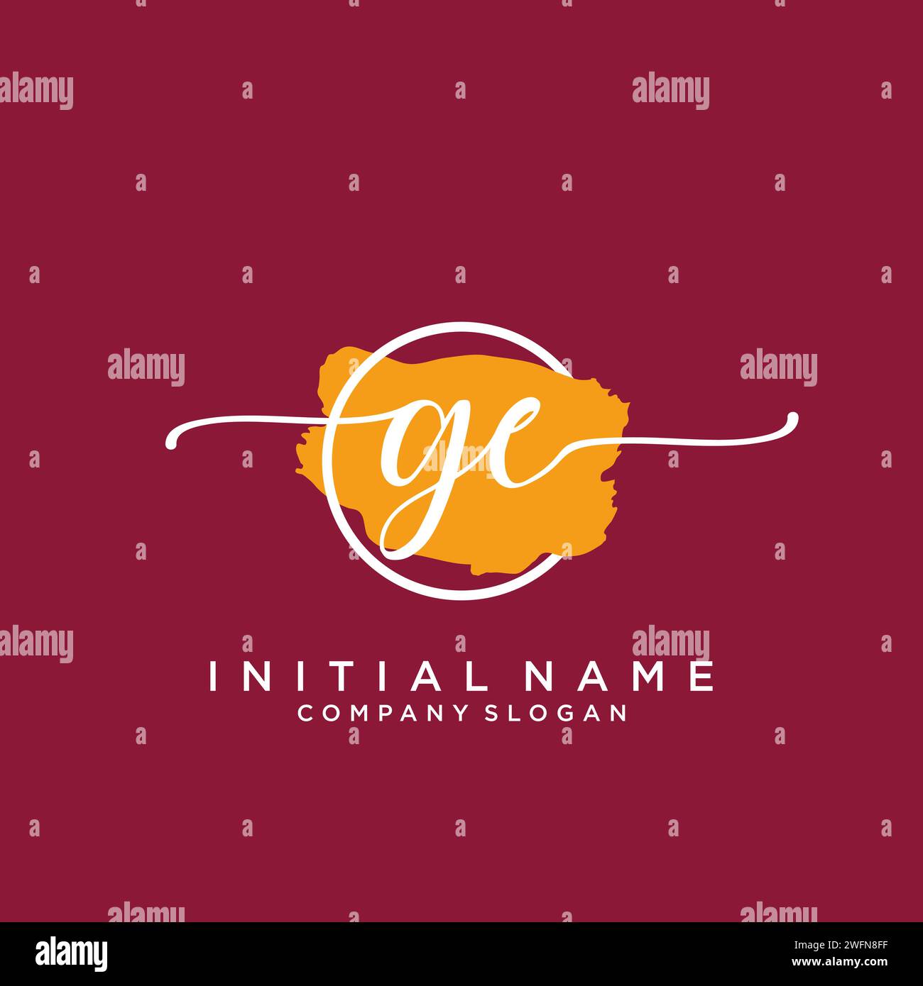 Initial ge logo vector vectors Stock Vector Images - Alamy