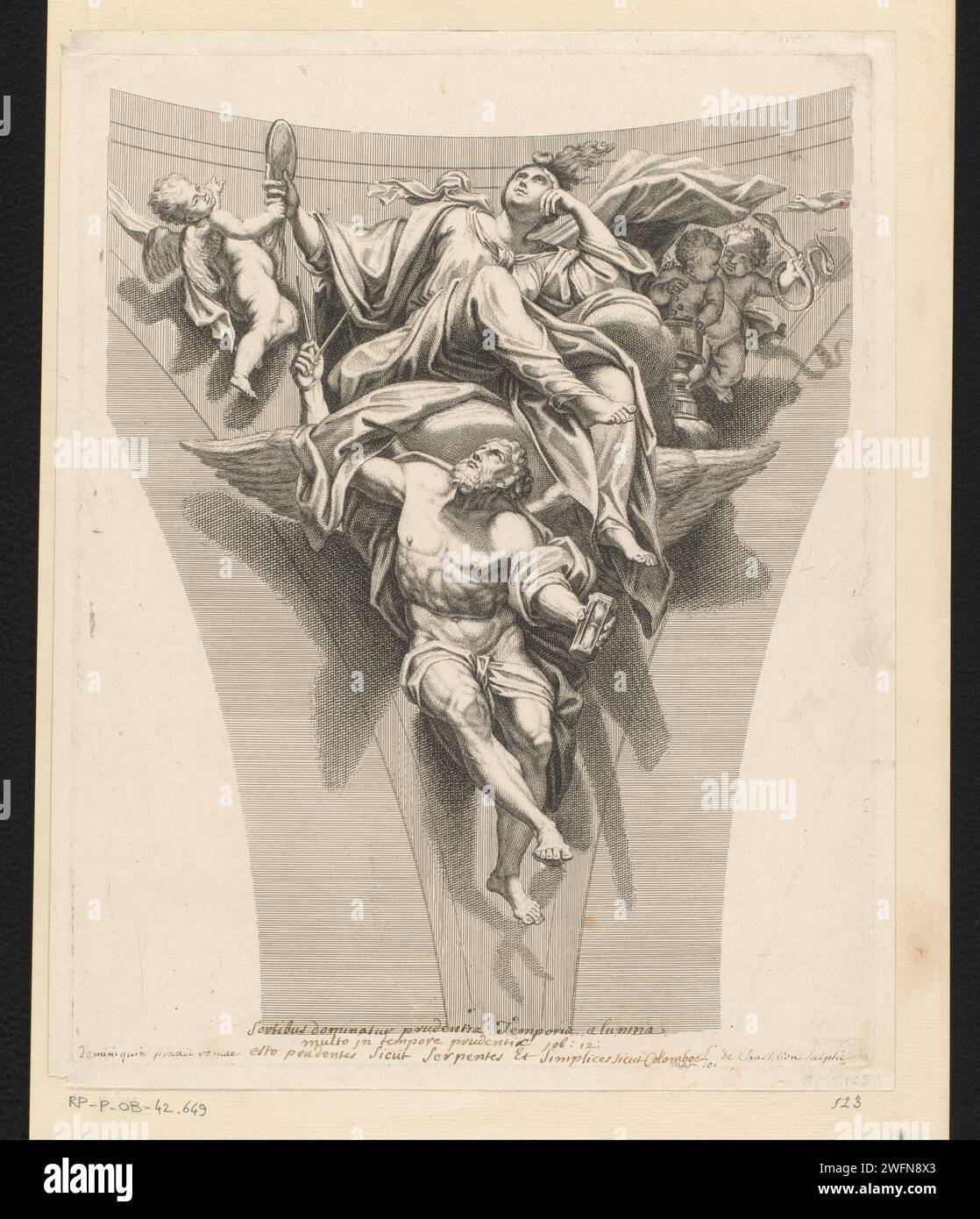 Pendentief met prudence, Louis de Châtillon (attributed to), after ...