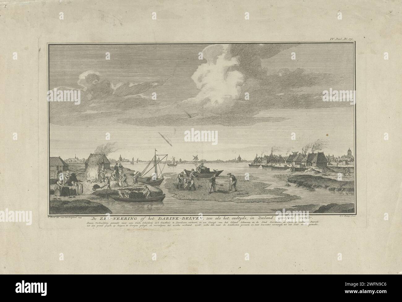 Salt extraction in Zeeland, ca. 1600, Jan Caspar Philips, After ...