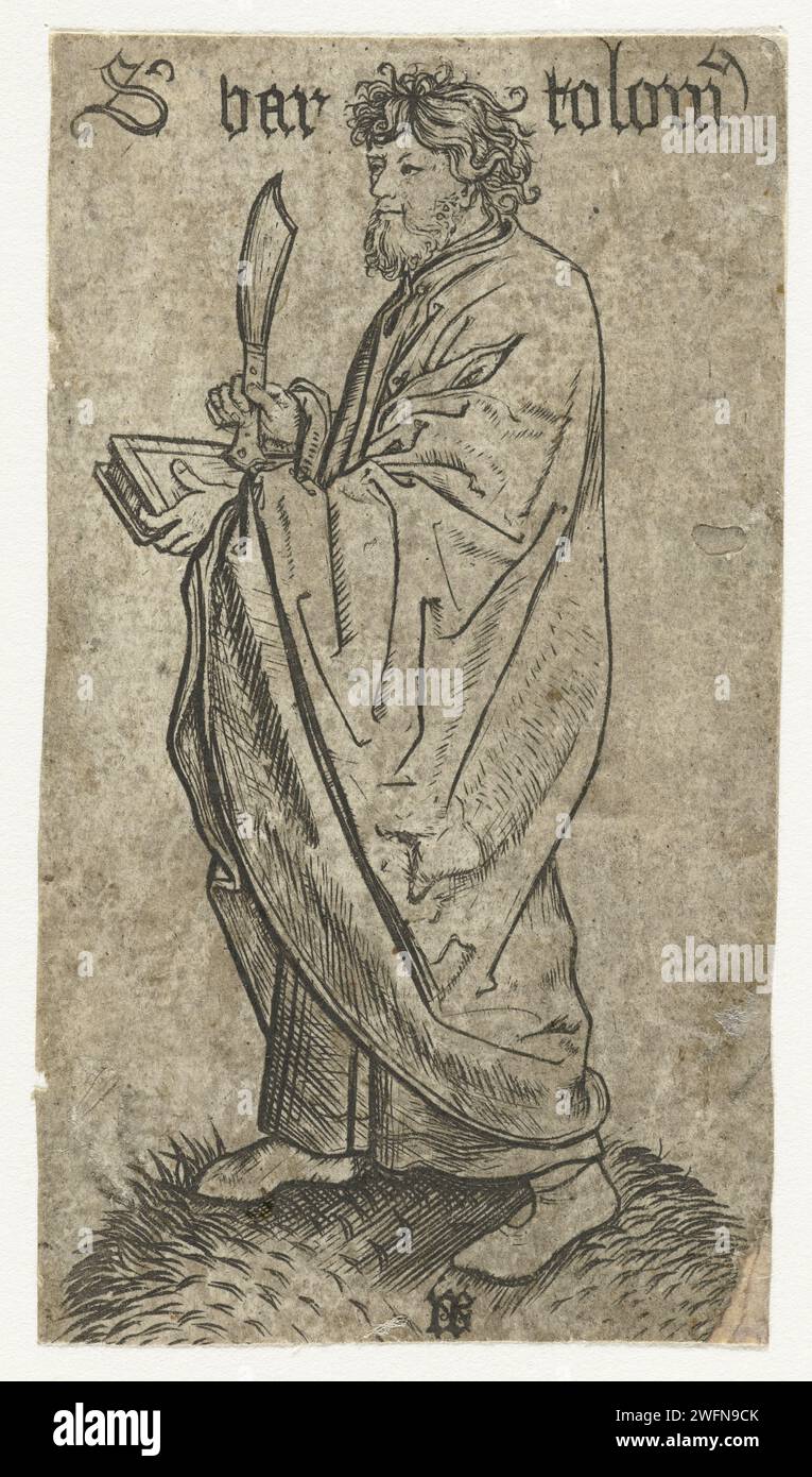 Apostle Bartholomeus, Monogramist Imp, After Martin Schongauer, 1480 ...