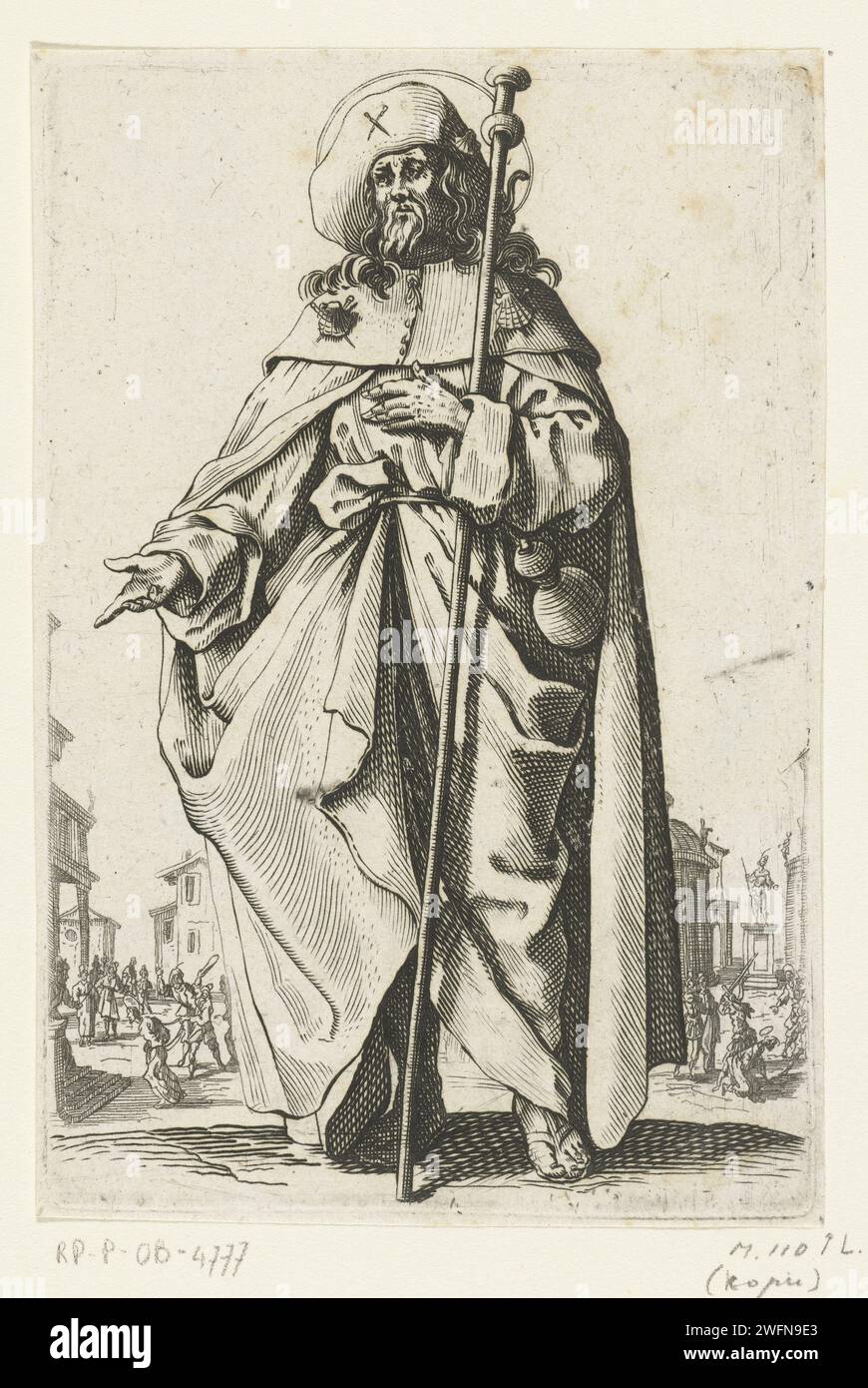 Apostle Jakobus de Memper, Anonymous, After Jacques Callot, 1631 - 1699 ...