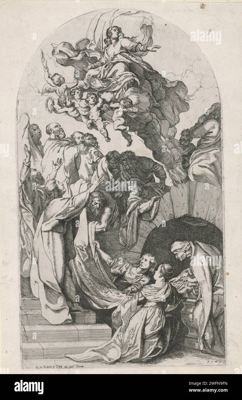 Ascension of Maria, Willem Panneels, after Peter Paul Rubens, c. 1610 ...
