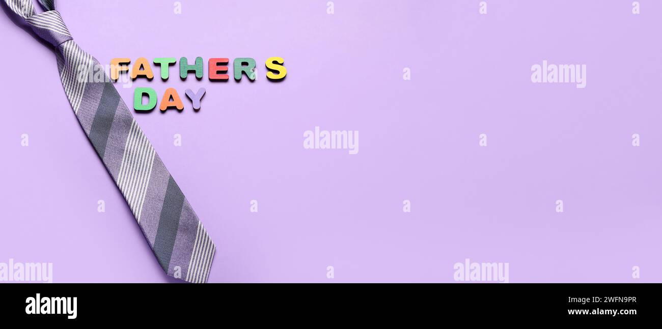 Greeting card for Happy Father's Day with necktie Stock Photo - Alamy