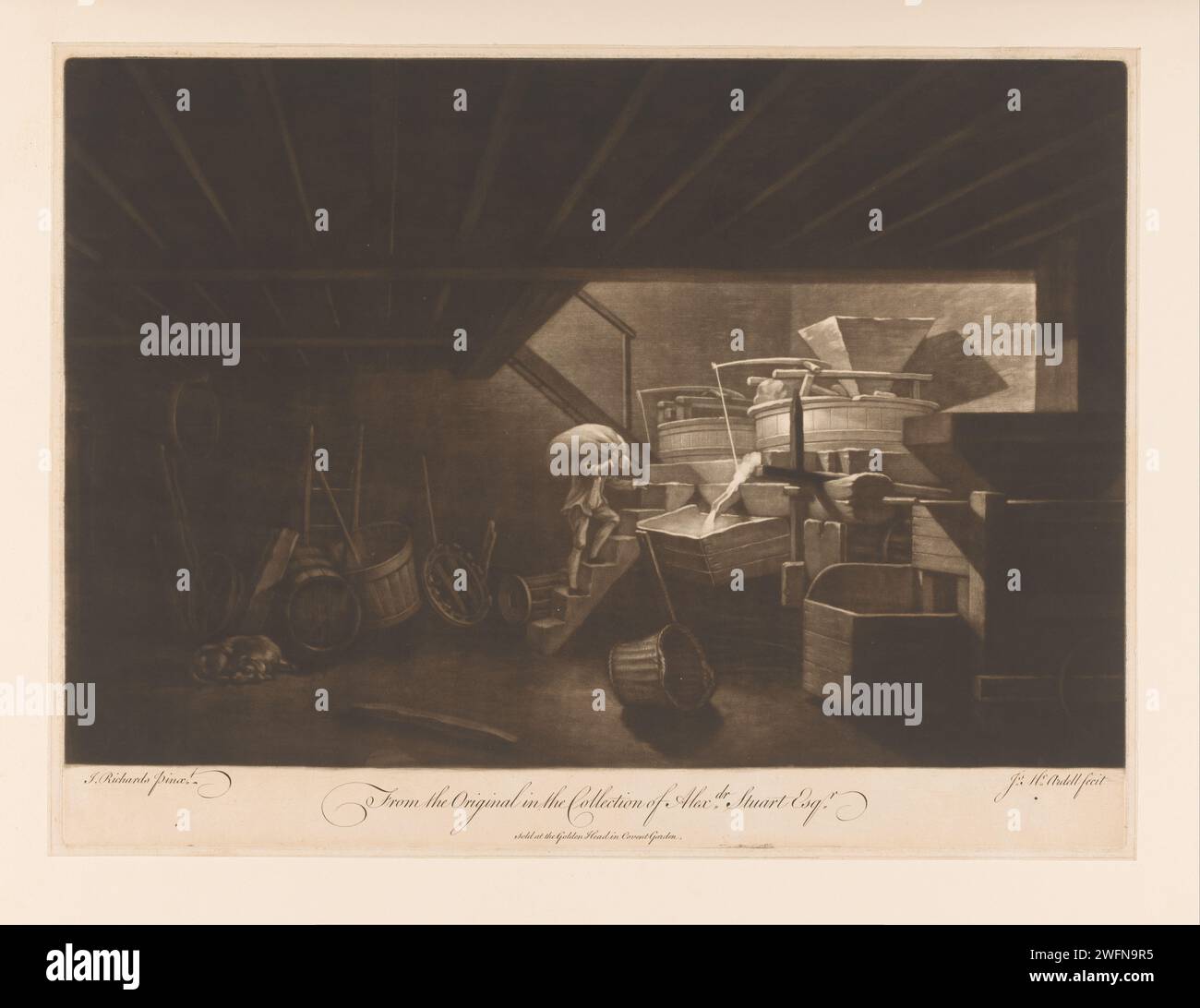 Interior of Korenmolen, James Mcardell, After John Inigo Richards, c ...