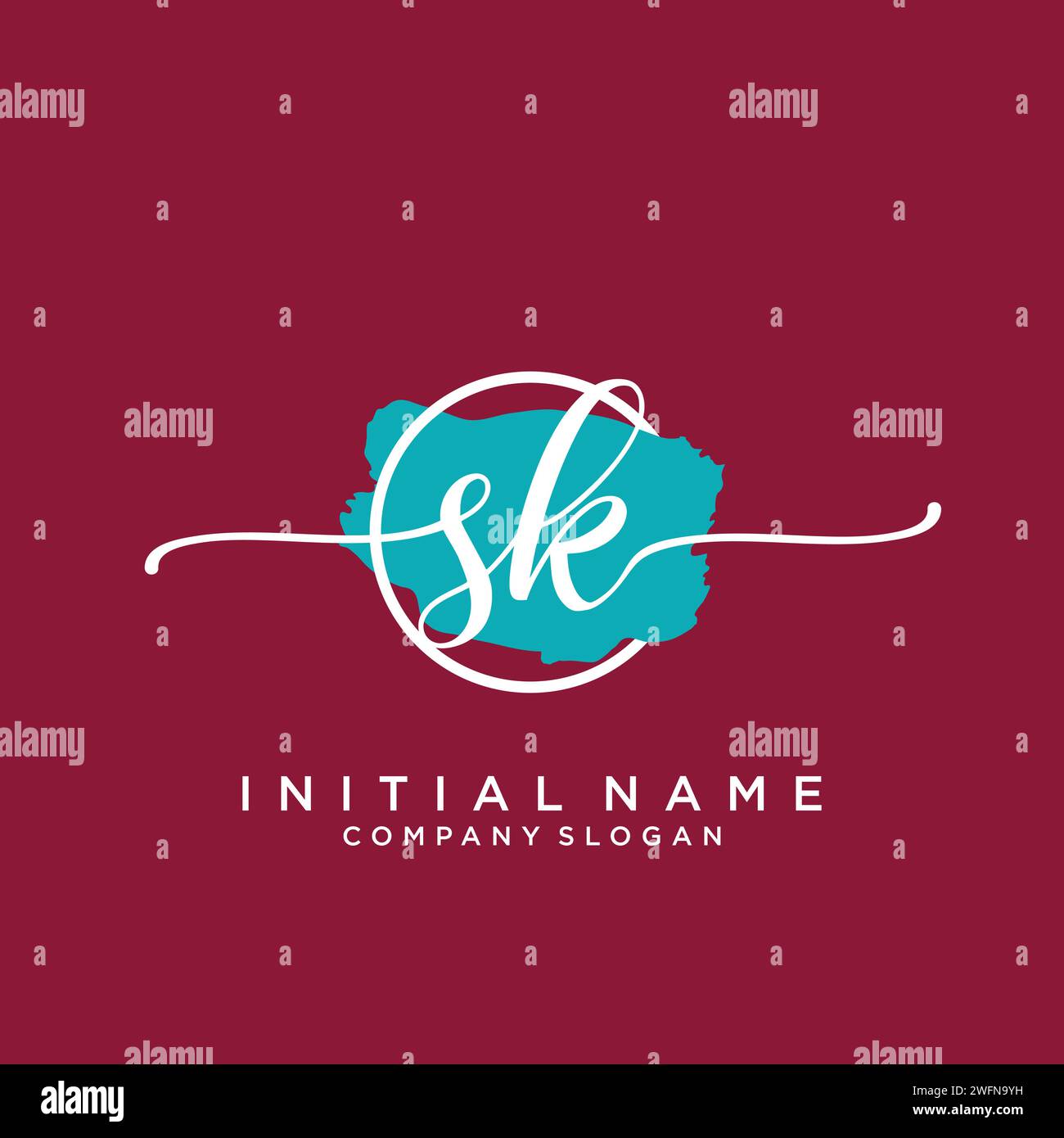 Sk circle logo hi-res stock photography and images - Alamy